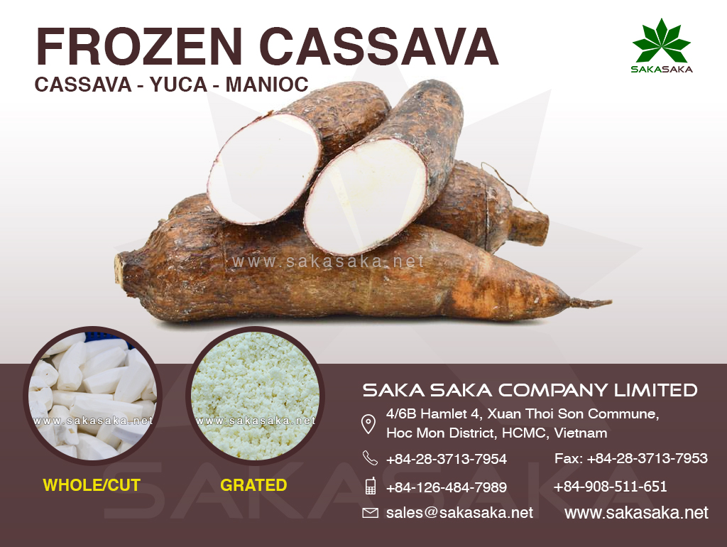 Frozen Cassava - Frozen Manioc - Frozen Yucca - SakaSaka.net